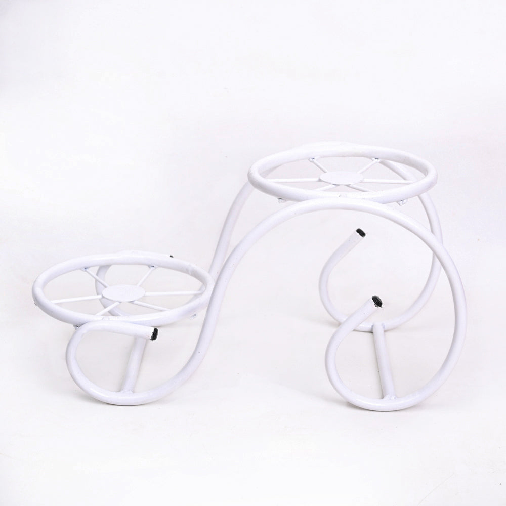 Swirl Decorative Plant stand- Set of 2- White