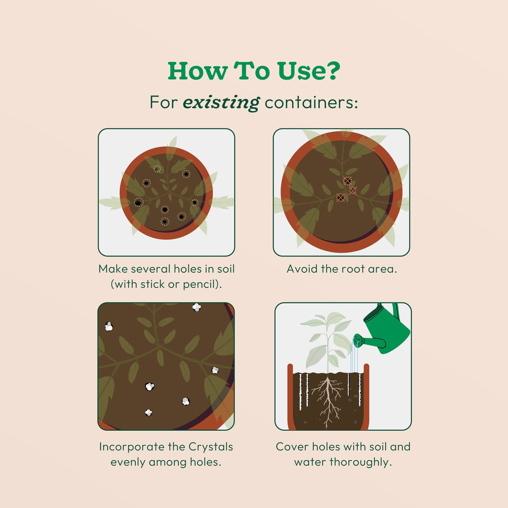 Buy Water Storing Crystals Online | Plant Hydration Solution | Ugaoo