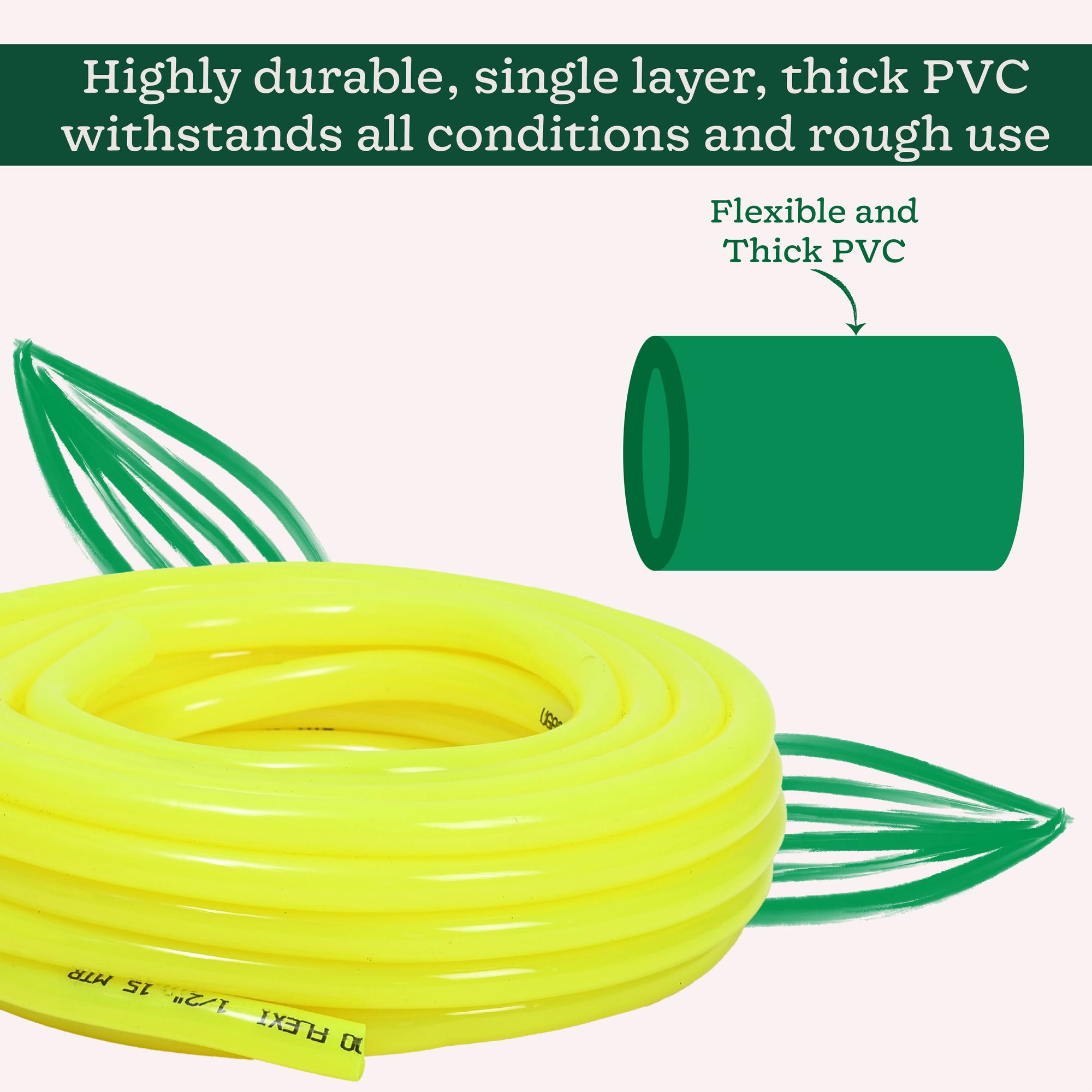 Flexi PVC Pipe 15 Meter with Leak Proof Adapter – Ugaoo