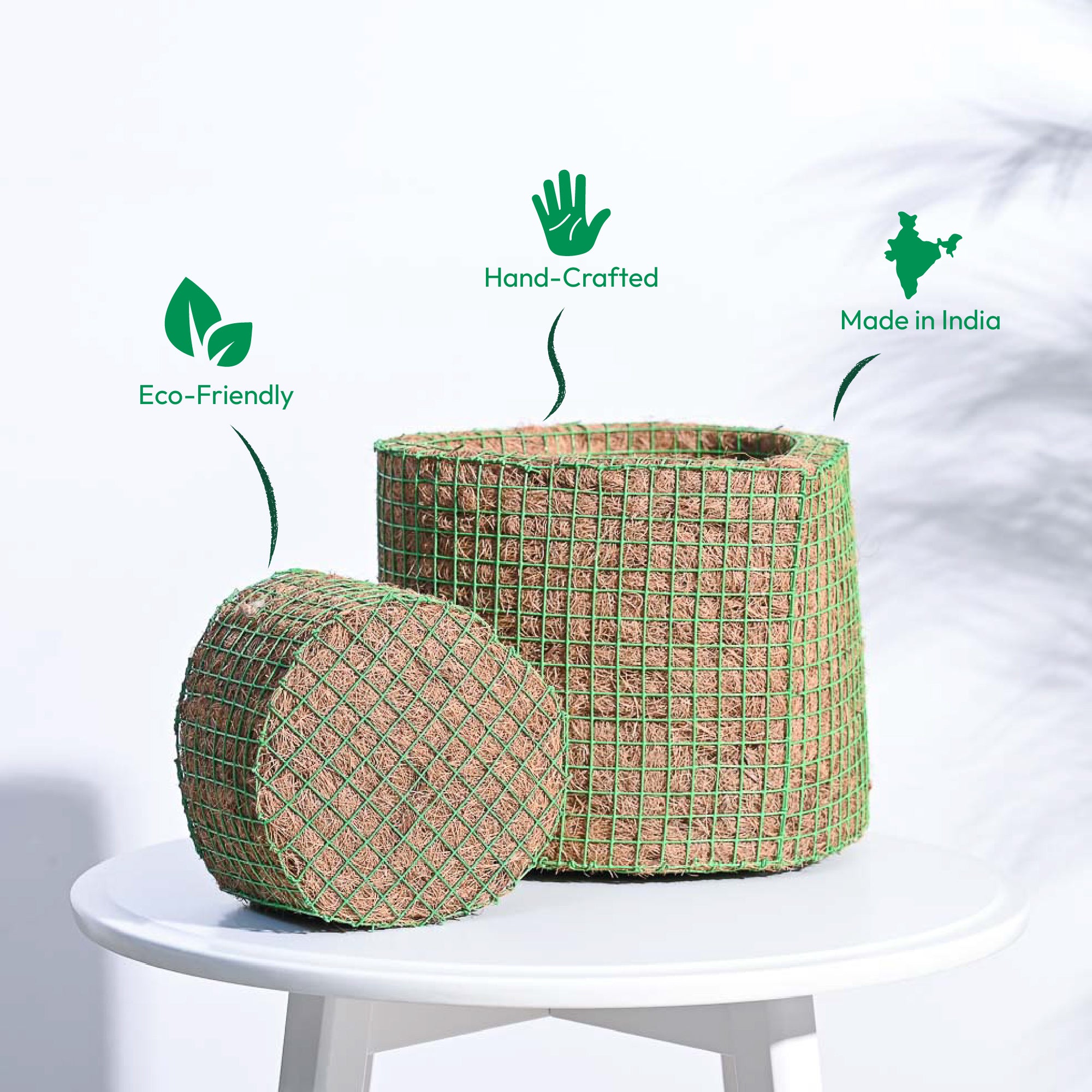 Heart Coir Planter - Set of 2 – Ugaoo