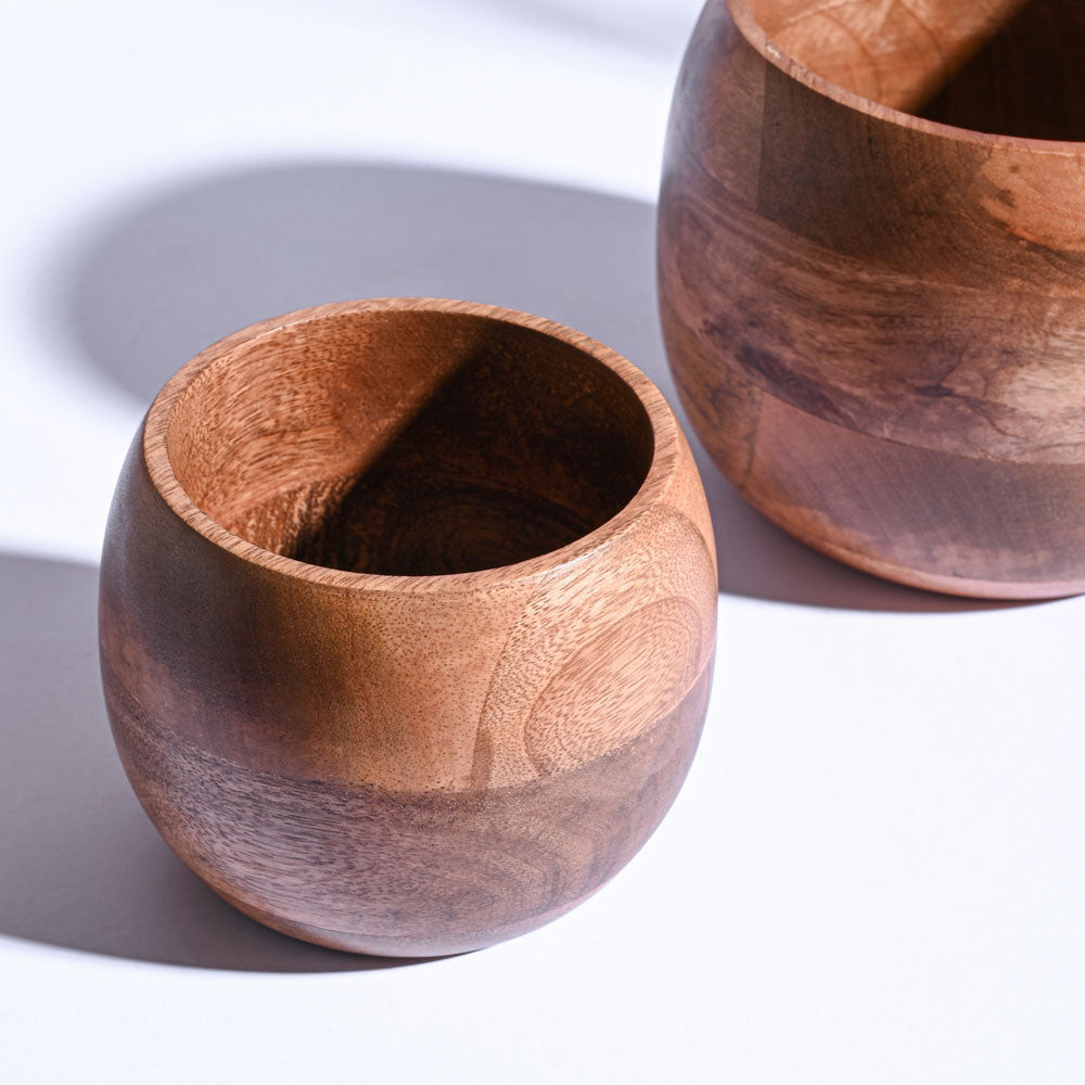 Orbit Wooden Planter - Set of 2 – Ugaoo