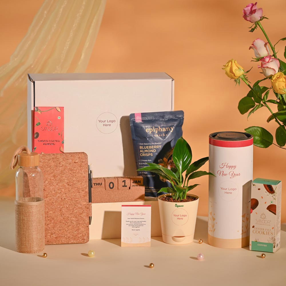 Peace Lily Luxury New Year Corporate Hamper | Premium B2B Gifts – Ugaoo