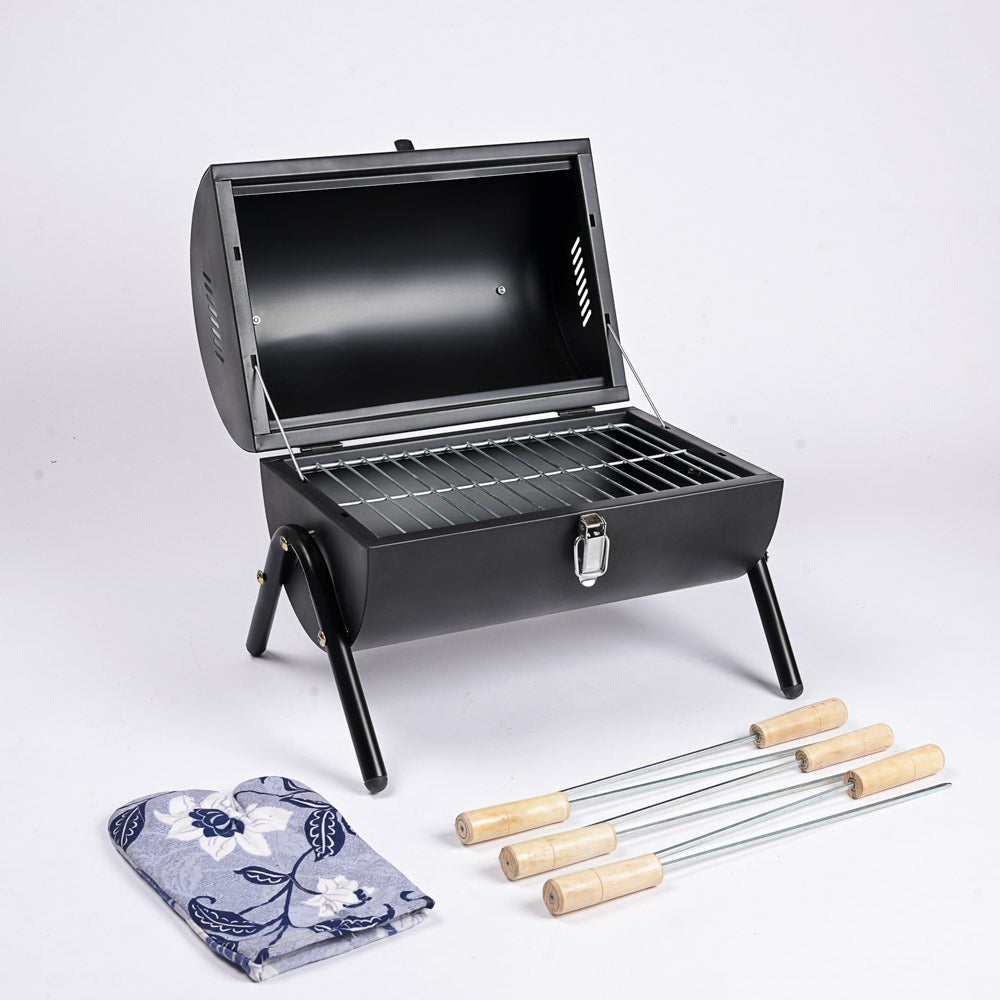 Barrel Style Barbecue Grill – Ugaoo