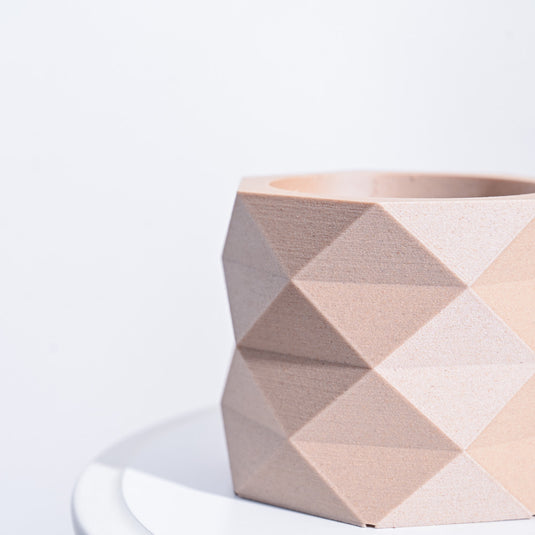 Faceted prism Wooden Pot – Ugaoo