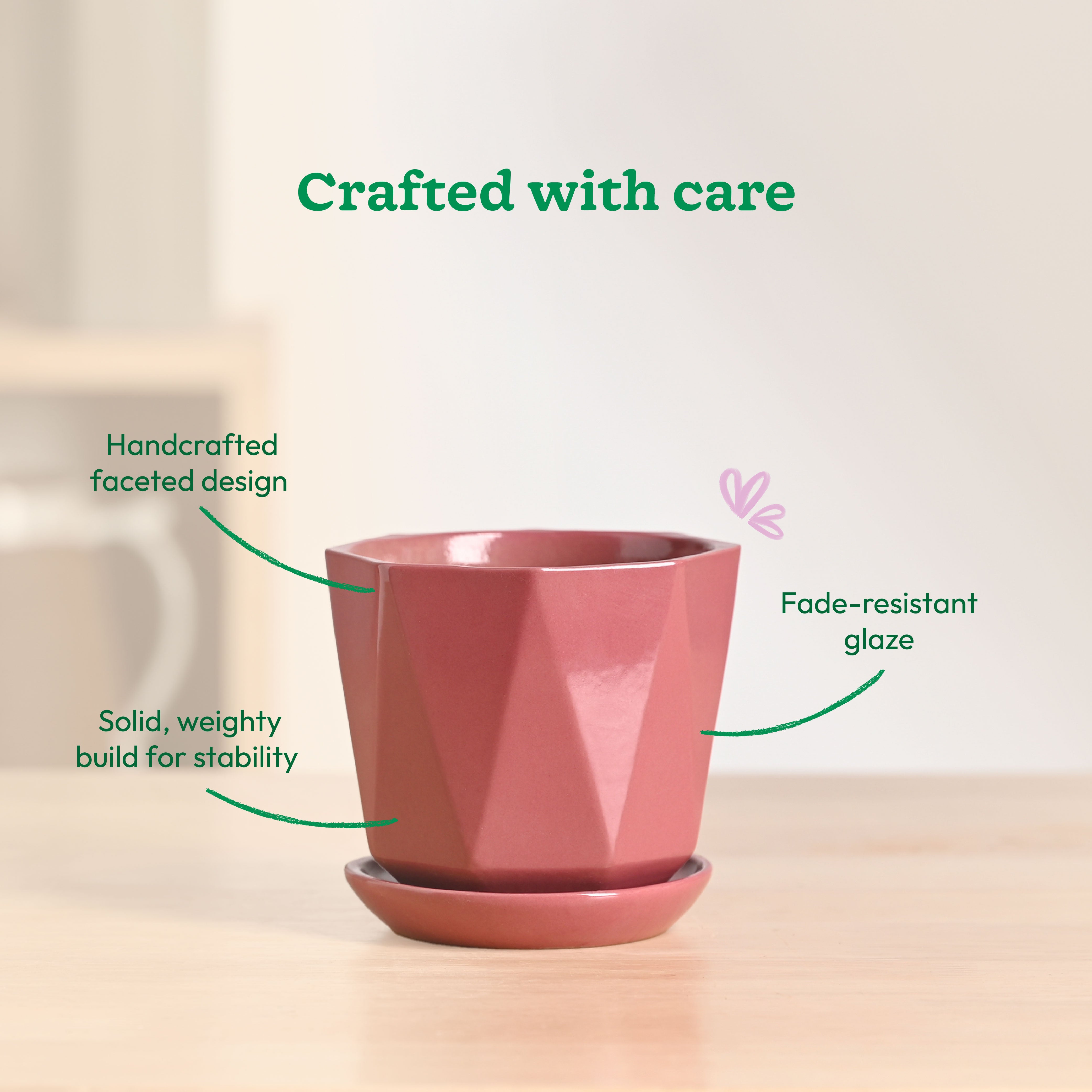 Diamond Ceramic Pot – Ugaoo