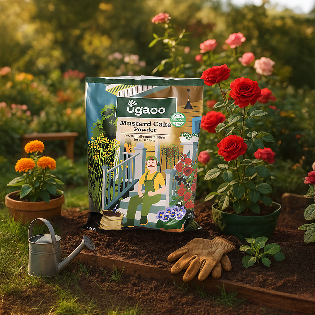 Buy Mustard Cake Powder: Natural Plant Growth Booster – Ugaoo
