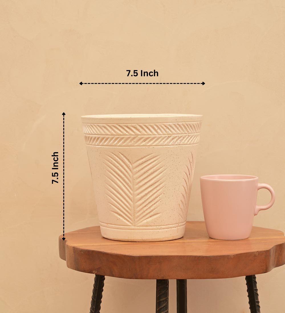Embosse Ceramic Planter – Ugaoo