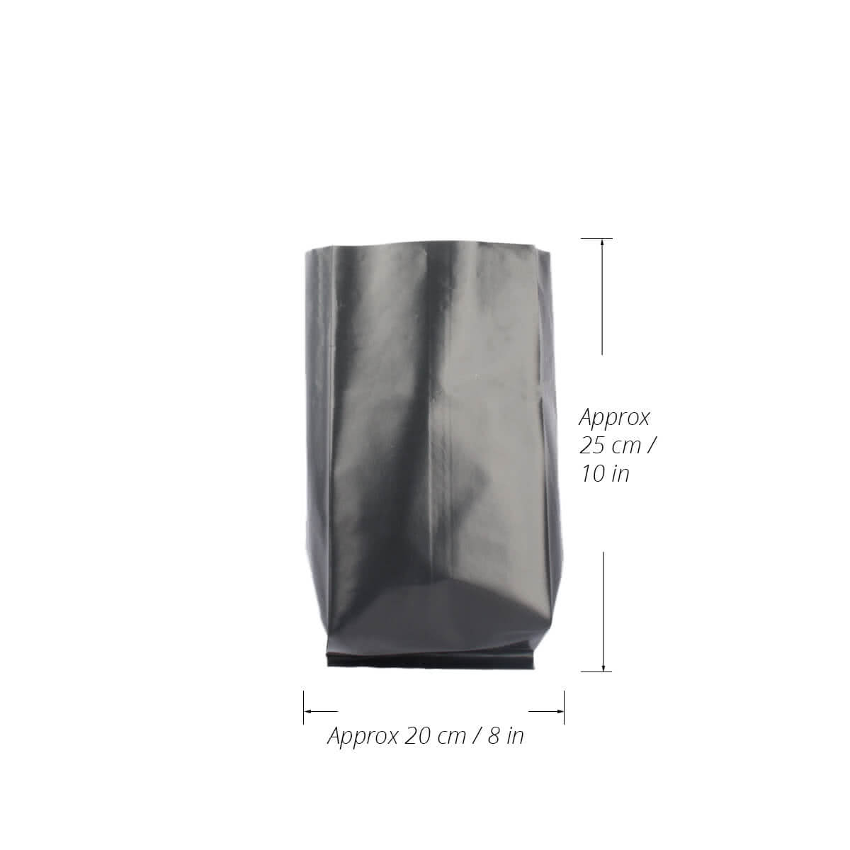 Nursery plant poly bag (Pack of 50 Bags) - 8 in x 10 in (DIA x H) – Ugaoo